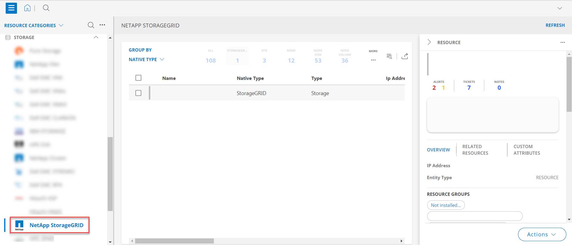 NetApp StorageGRID | OpsRamp Documentation